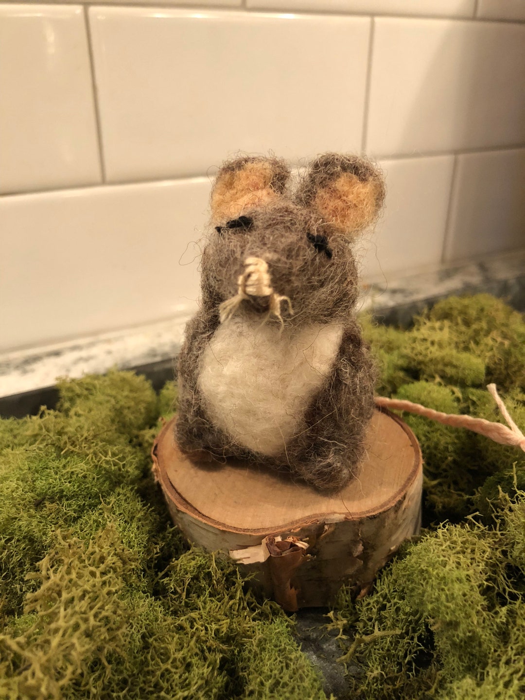 Needle-felted Mouse - Etsy