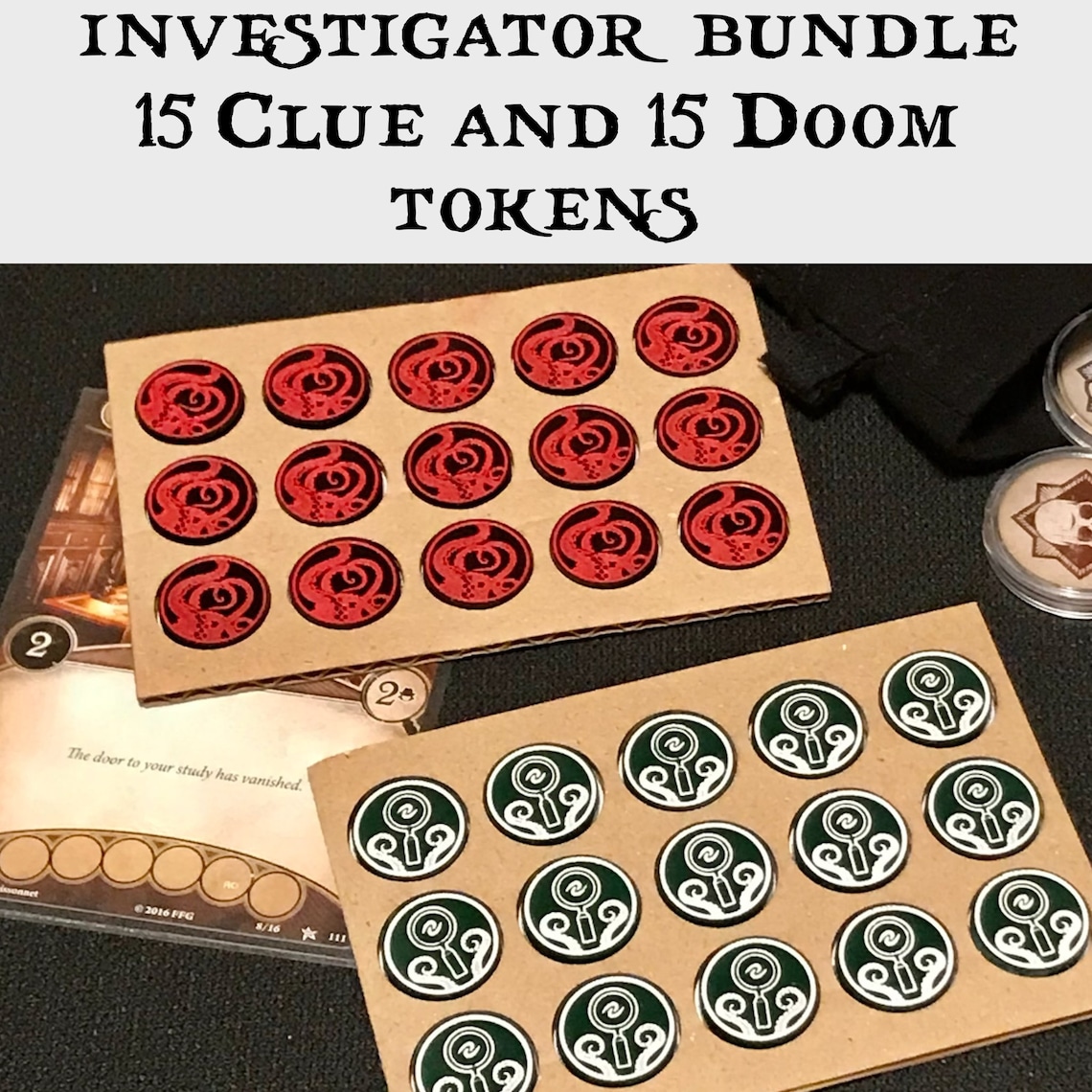 15 X Doom Tokens for Arkham Horror LCG 100% Unofficial Fan - Etsy UK