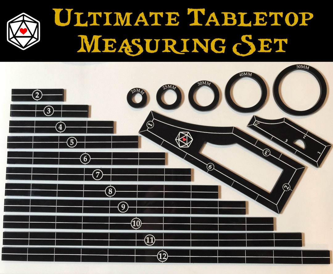 Measuring Sticks, Tools & Widgets - Ultimate Tabletop Wargaming Set ...