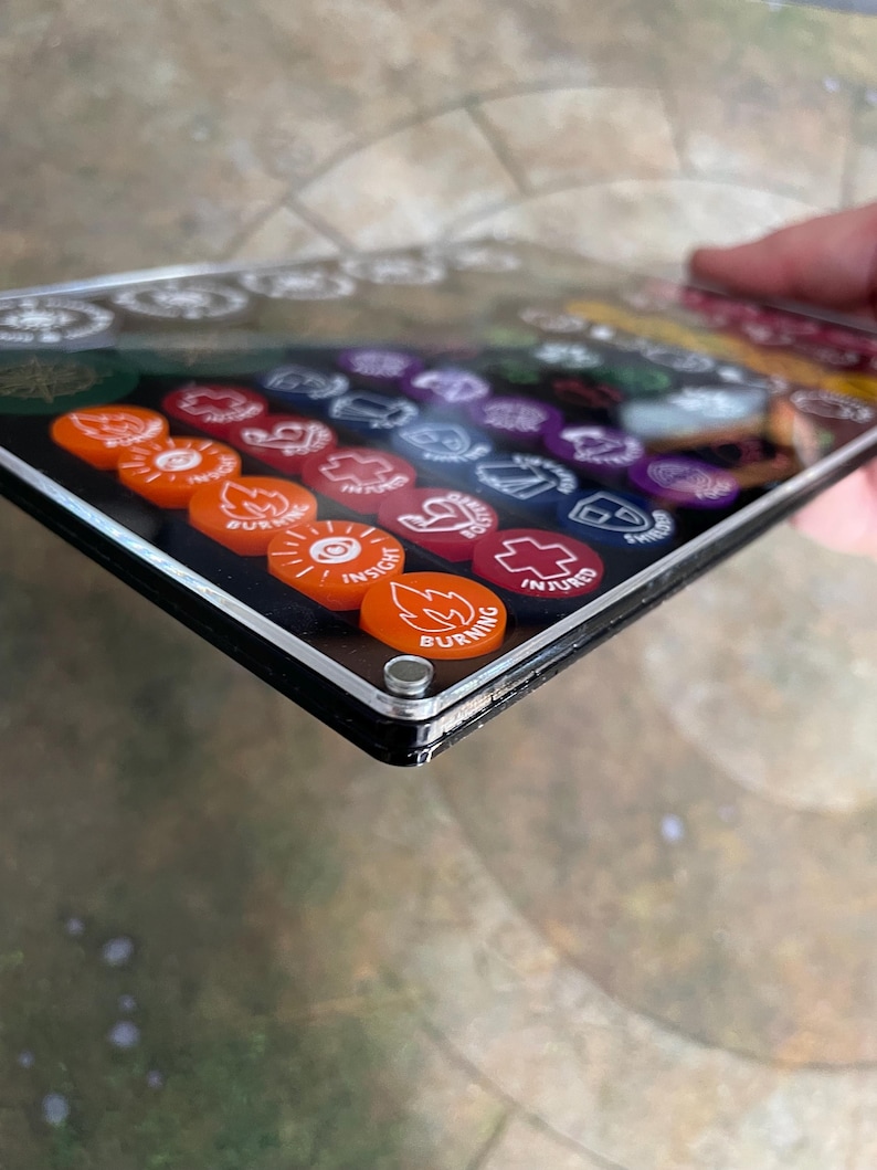 Malifaux 4e Conditions Token Set - Double Sided With or Without Case ...