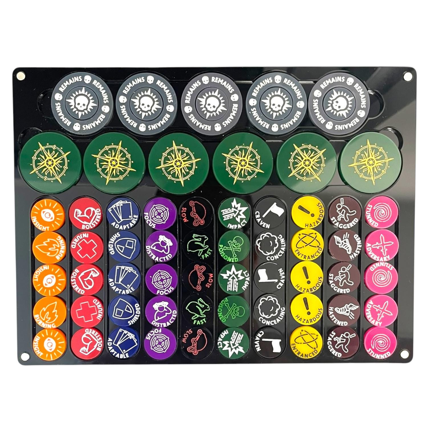 Malifaux 4e Conditions Token Set - Double Sided With or Without Case ...