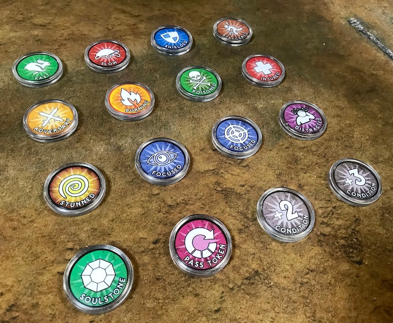 Malifaux Compatible Token Set - All Conditions, Markers & Templates ...