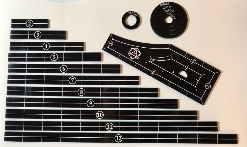 Measuring Sticks, Tools & Widgets in Case - Ultimate Tabletop Wargaming ...