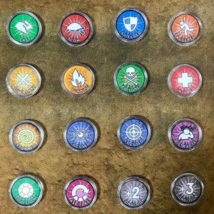 Malifaux Compatible Token Set - All Conditions, Markers & Templates ...