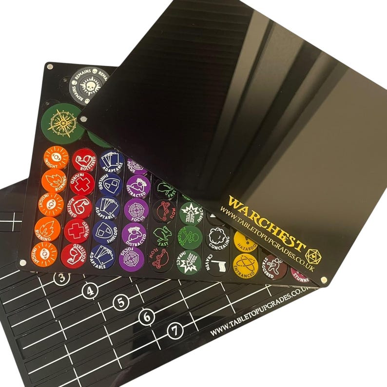 Malifaux 4e Conditions Token Set - Double Sided With or Without Case ...
