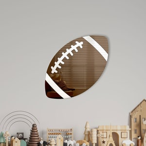 Modern Football Mirror, Kids Bedroom Decor, Teen Bedroom Decor ...