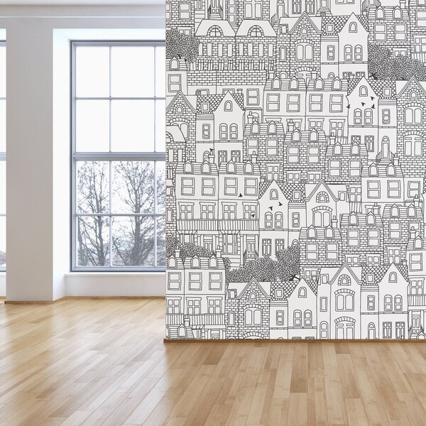 Coloring Wallpaper - Etsy