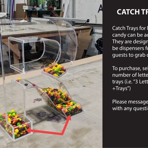 YAY Fillable Letters, Acrylic Candy Dispenser, Bar or Bat Mitzvah ...