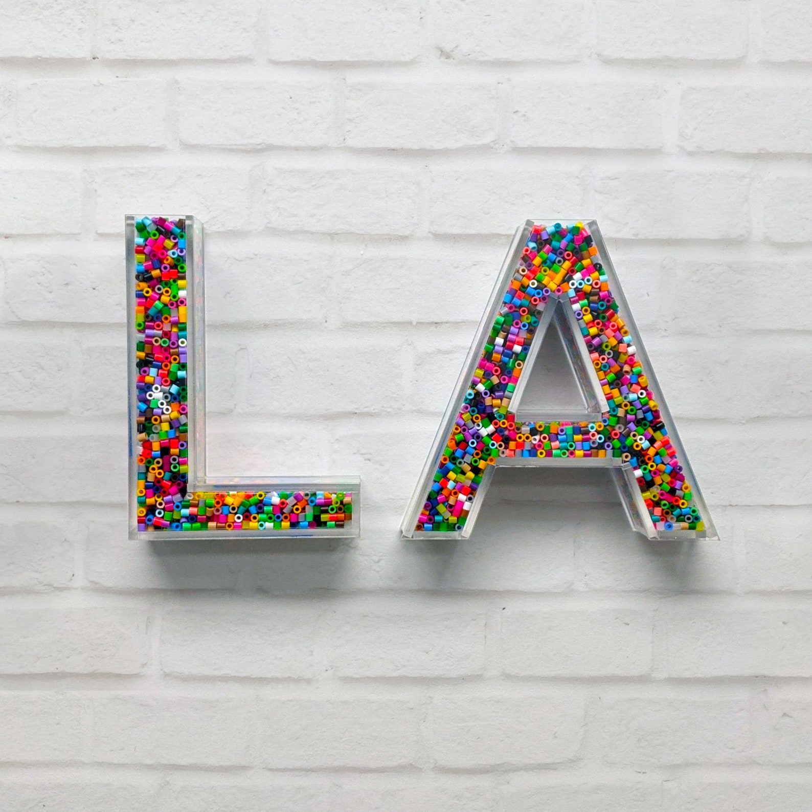 Fillable Acrylic Letters Wall Hanging Bedroom Decor - Etsy