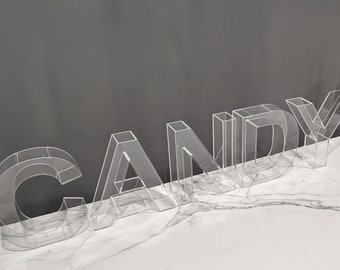 Fillable Acrylic Letters - Etsy