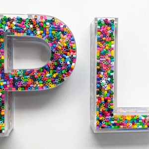 Fillable Acrylic Letters, Wall Hanging, Bedroom Decor, Playroom Decor ...