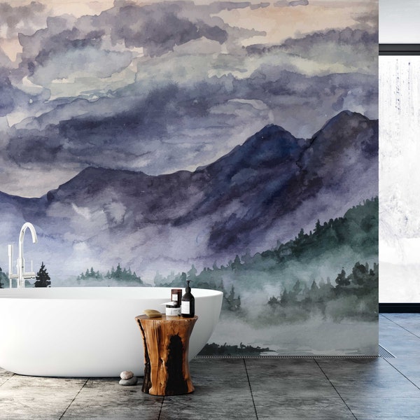 Mountain Wall Mural - Etsy