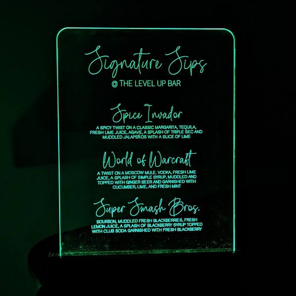 Led Resin Table - Etsy