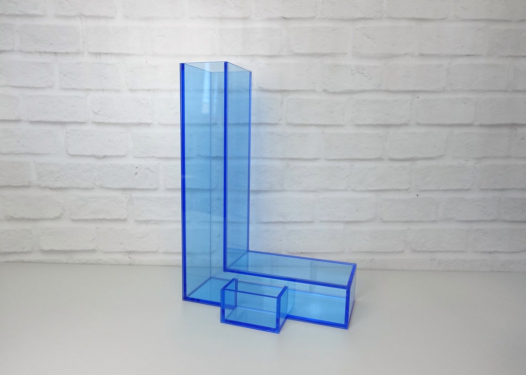 18h Fluorescent Acrylic Letter Dispenser, Bar or Bat Mitzvah Letters ...