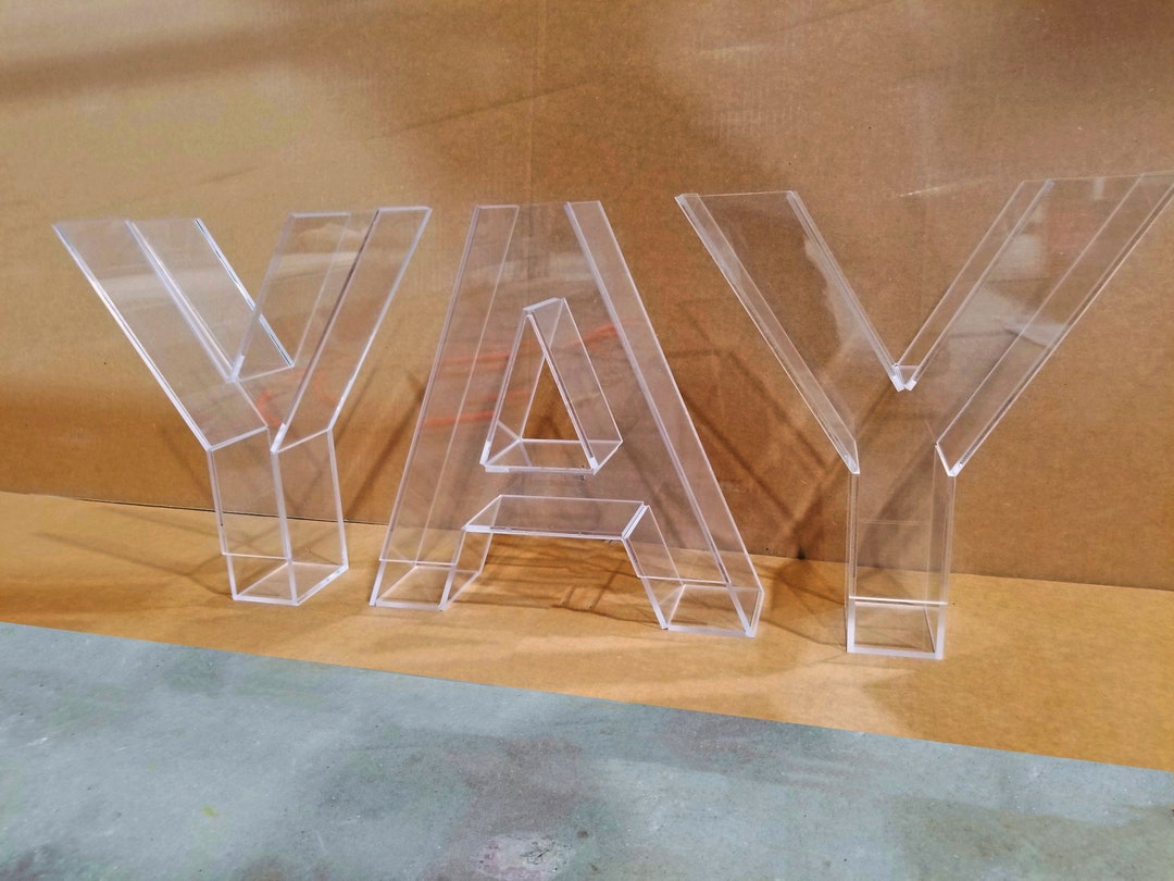 YAY Fillable Letters, Acrylic Candy Dispenser, Bar or Bat Mitzvah ...