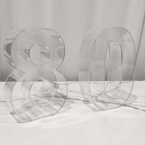 Acrylic Numbers - Etsy