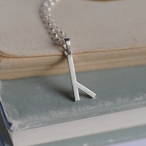 Anglo-saxon Cen Rune Necklace in Sterling Silver. Handmade - Etsy