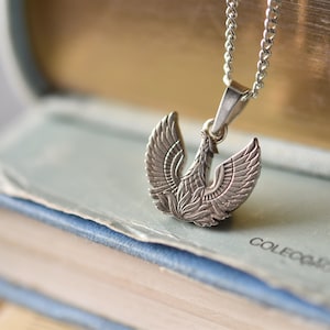 Rising Phoenix Necklace. Handmade With a Vintage Greek Coin - Etsy