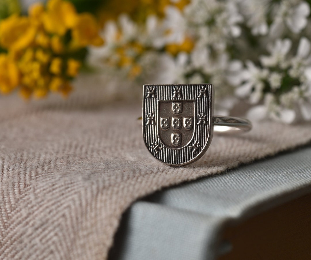 Portugal Coat of Arms Ring. Made From a Portuguese Coin. - Etsy