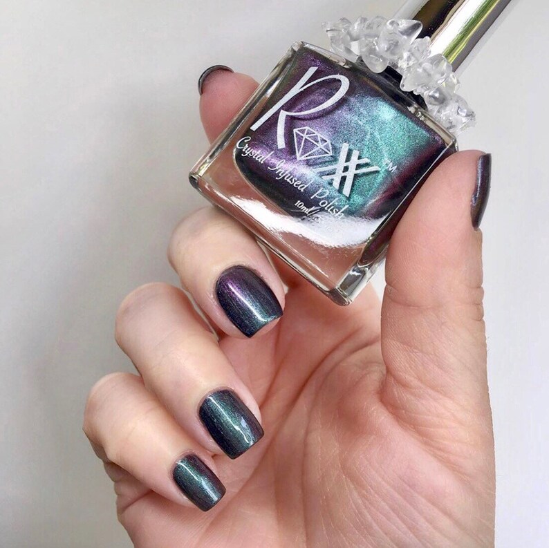 Labradorite Crystal Infused Nail Polish Self Discovery - Etsy