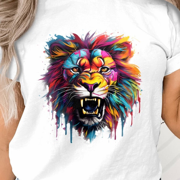 Lion T Shirt - Etsy