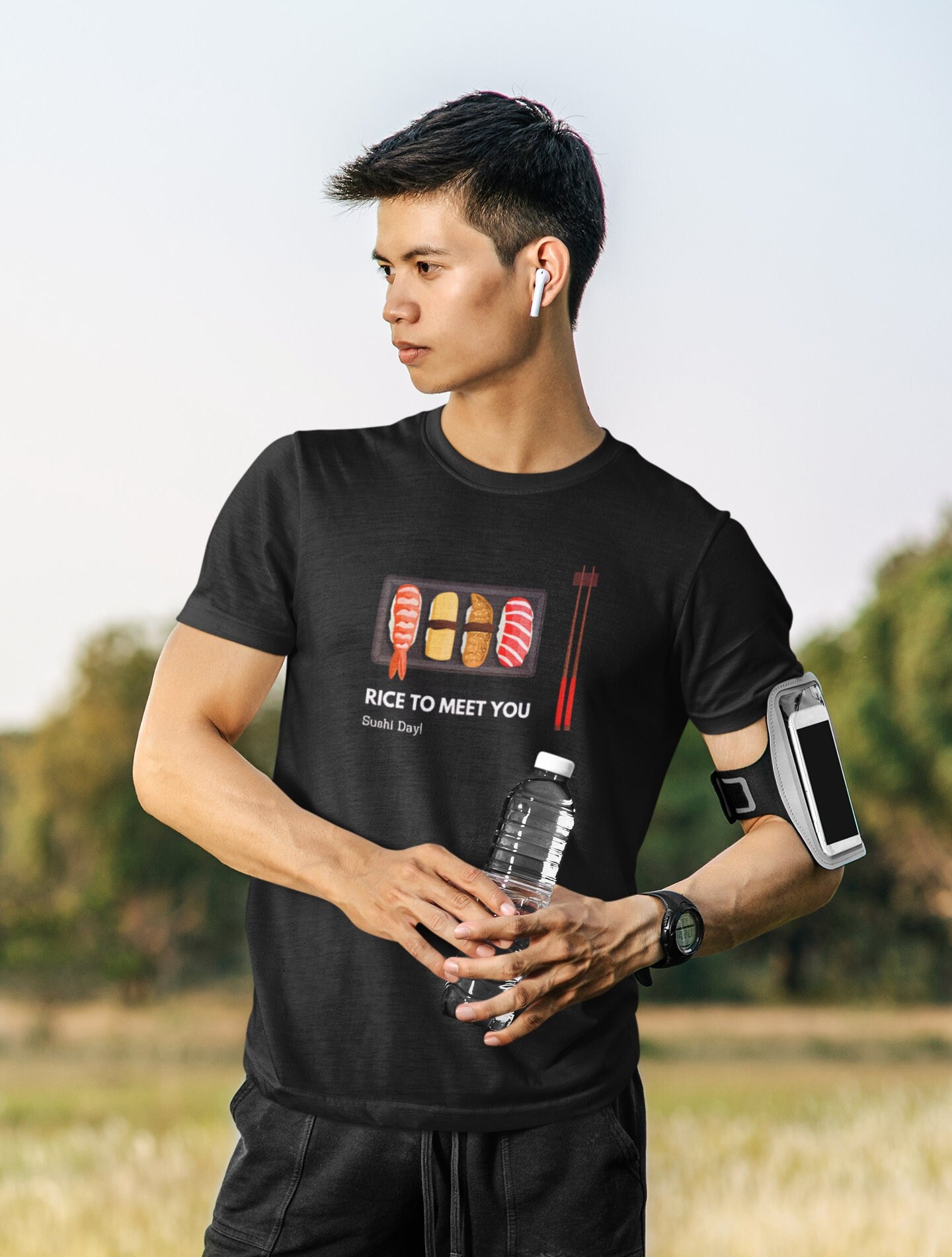 Sushi Day Tshirt, Sushi Rice Shirt, Asian Food Tshirts, Sushi Tees ...