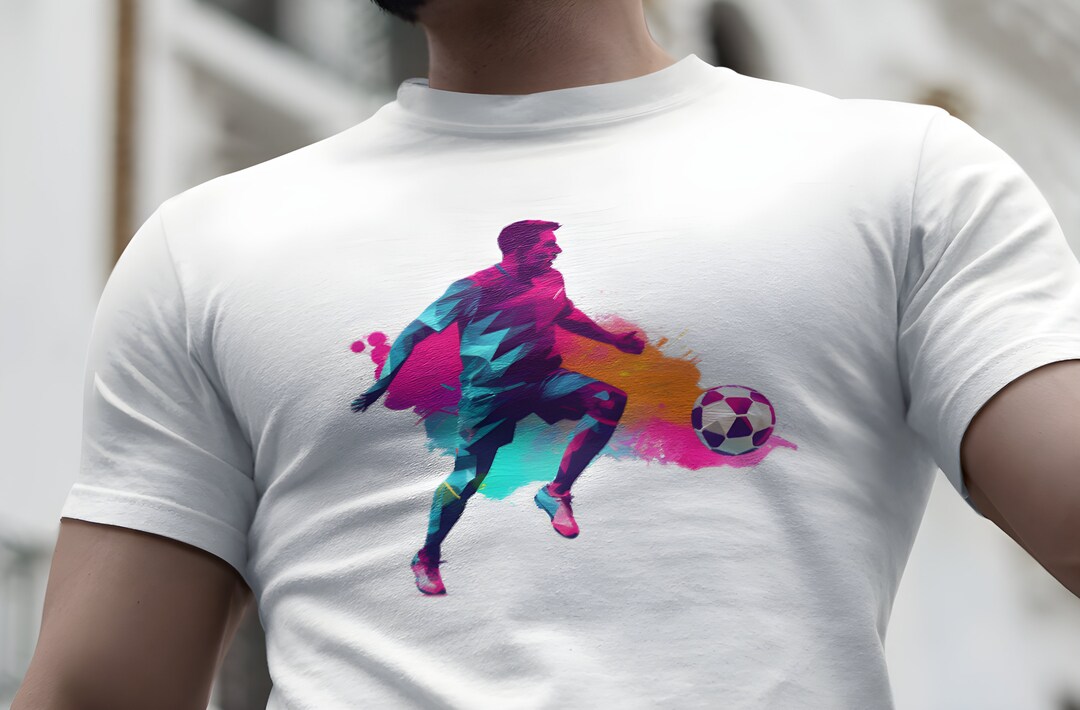 Midjourney Soccer Player Tshirt Soccer Tshirt Working Out T Shirt AI ...