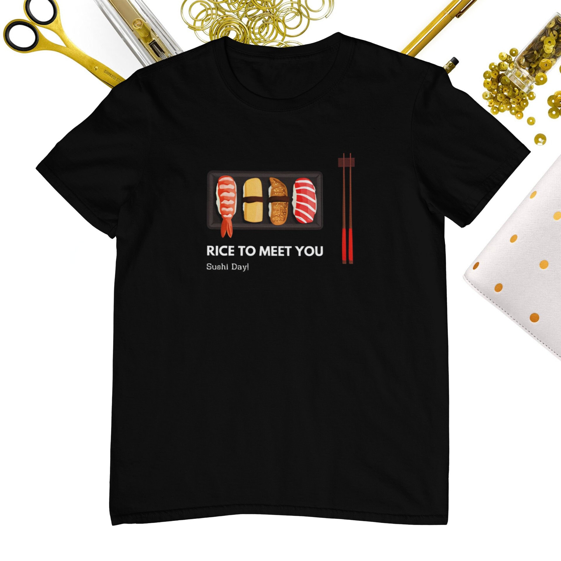 Sushi Day Tshirt, Sushi Rice Shirt, Asian Food Tshirts, Sushi Tees ...