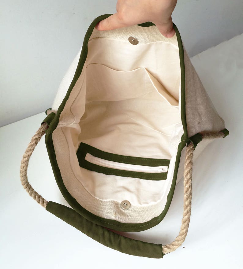 Jute Bag for Woman Large Jute Bag Jute Leather Bag Jute - Etsy