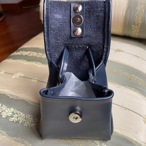 Mini Bag Leather, Mini Purse Bag, Leather Blue Bag, Little Purse Pouch ...