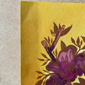 Original Watercolor and Ink Fantasy Painting With Gold Embelishments ...