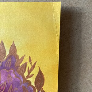 Original Watercolor and Ink Fantasy Painting With Gold Embelishments ...