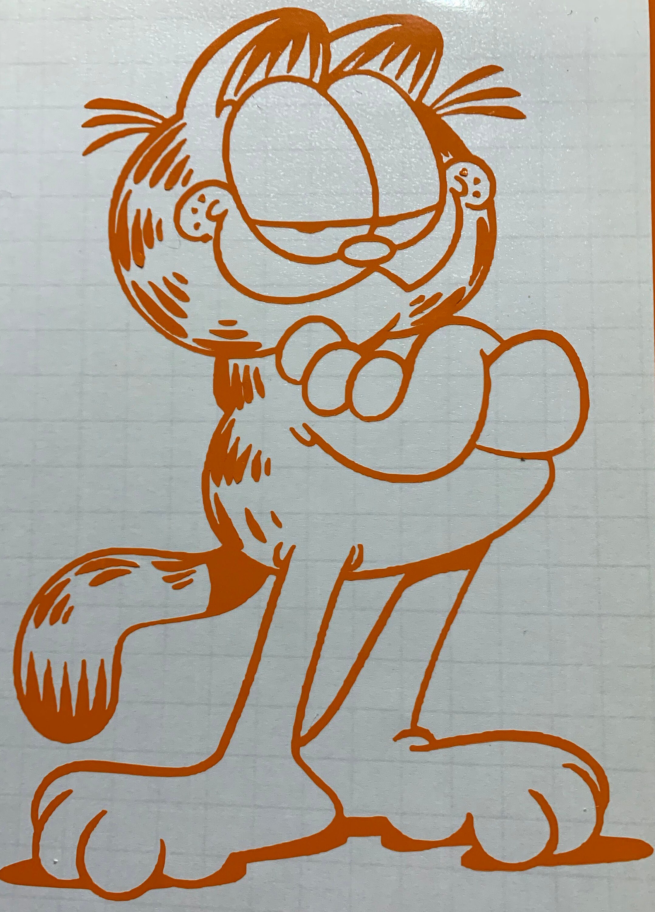 Garfield Laying Down or Standing - Etsy