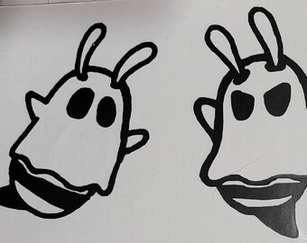 Ghost Bees Car Decal - Etsy