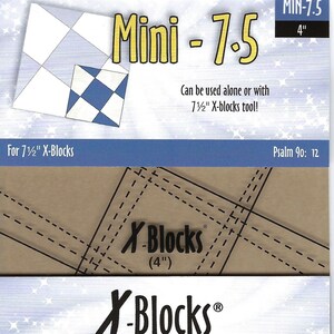 7-1/2" (7.5") Mini X-blocks Template - Etsy