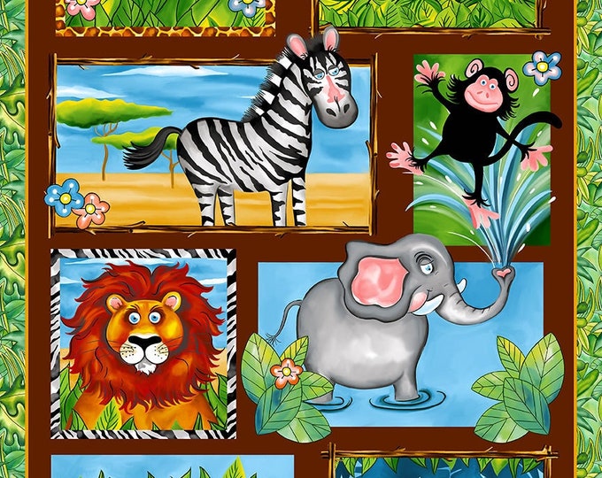 Jungle Panel From the Jungle Buddies Collection by Blank - Etsy