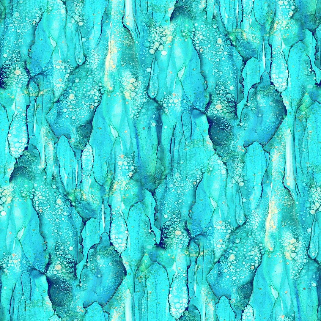 Morning Light Alcohol Ink Texture Turquoise DP25290-62 by - Etsy