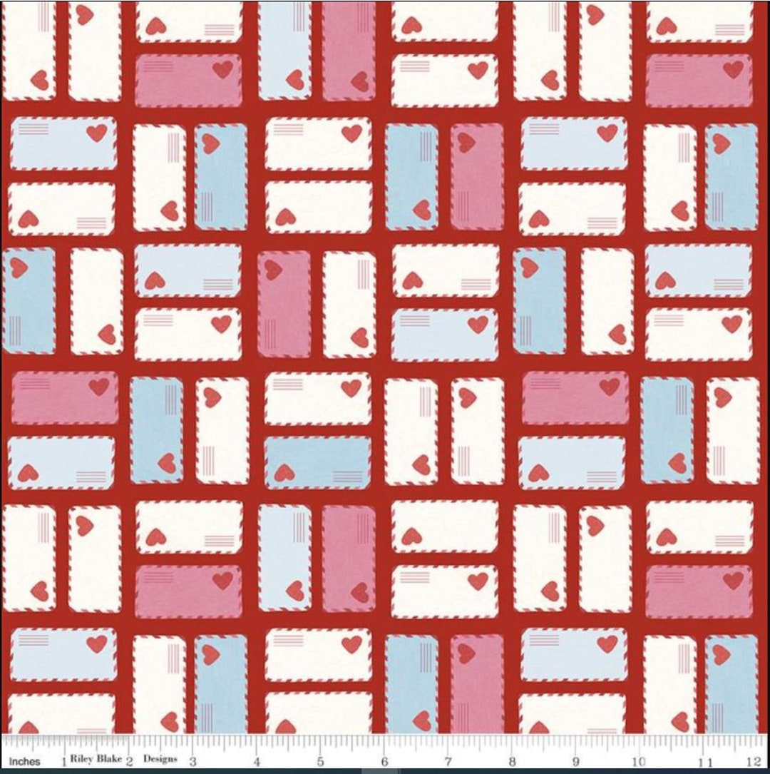 Sugar and Spice Envelopes Print in Red by Riley Blake C11414-RED ...