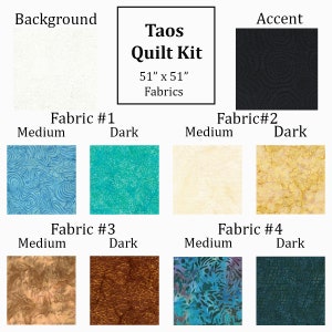 Taos Quilt Kit 51 X 51 Designed by Chris Hoover From Whirligig Designs free Domestic Shipping ...