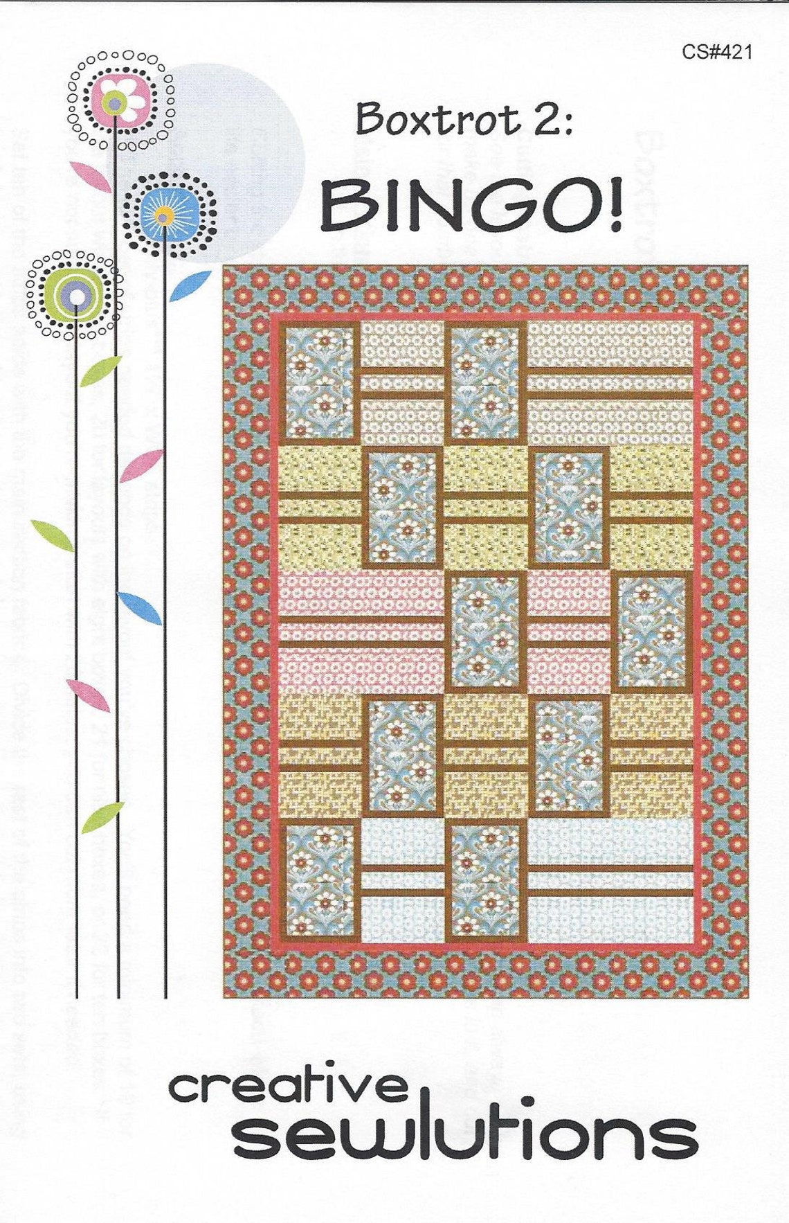 Boxtrot 2: Bingo Quilt Pattern by Creative Sewlutions CS417 - Etsy