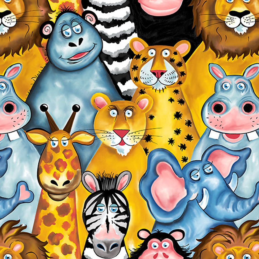 Mixed Jungle Animals End of Bolt 93 93 Inches From the Jungle Buddies ...