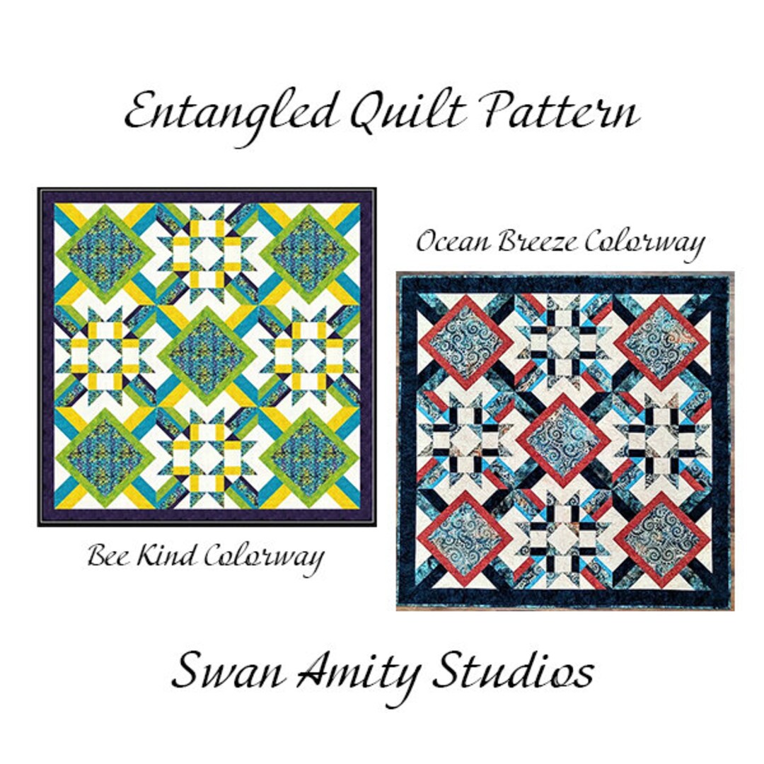 Entangled Quilt Pattern by Swan Amity Studios domestic 1st Class ...