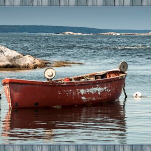 Ratty Red Dinghy Digital Print Fabric Panel - Etsy