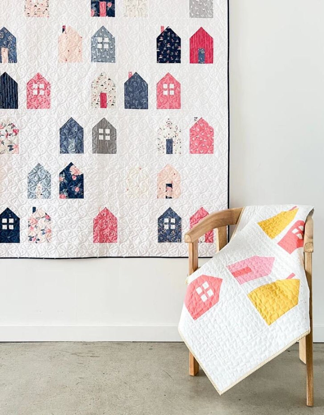 Cozy Village Quilt Pattern From Cotton and Joy Patterns | Modern House ...