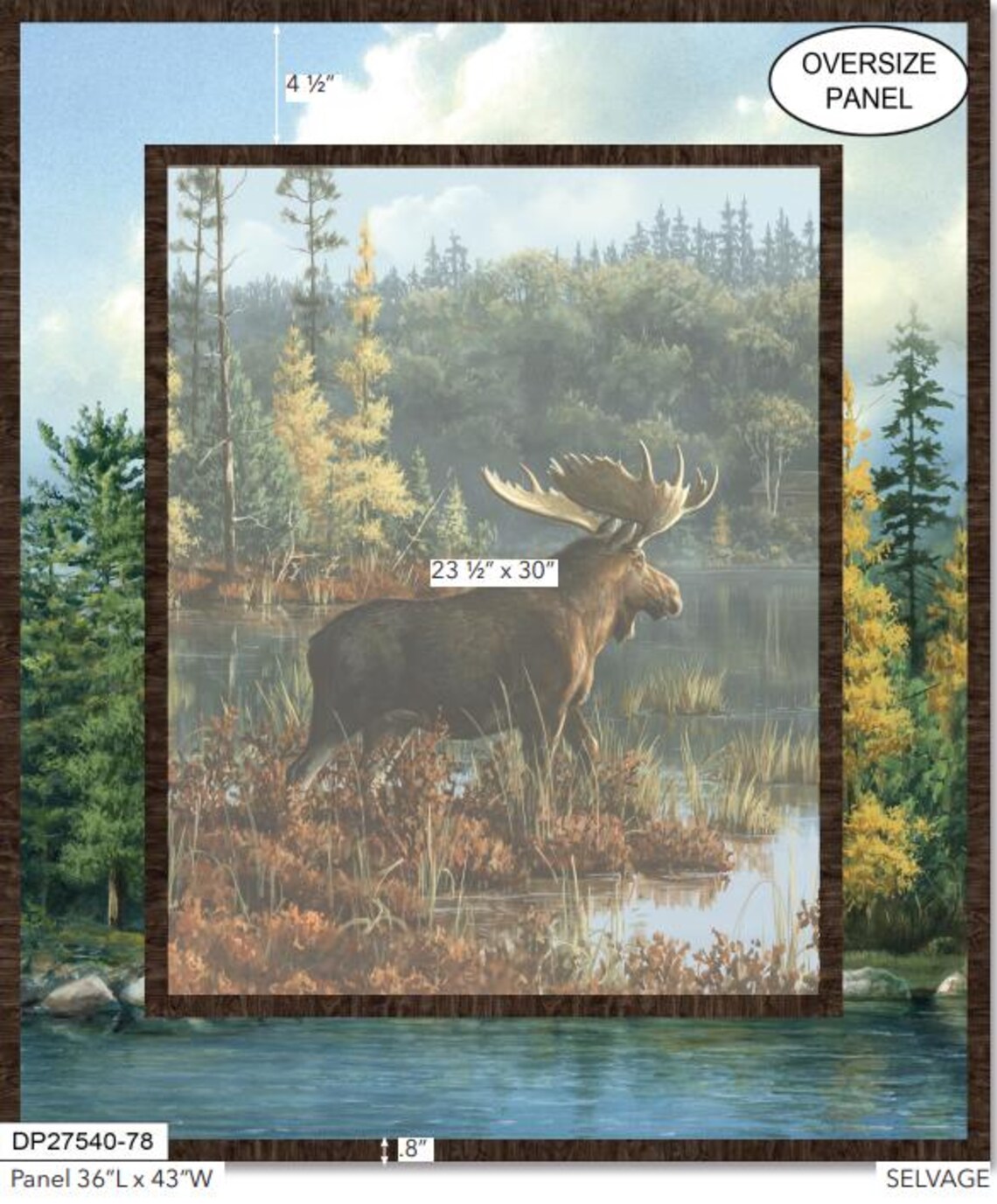 Northwood Naturescapes Wildlife Fabric Panel by Hautman Brothers for ...