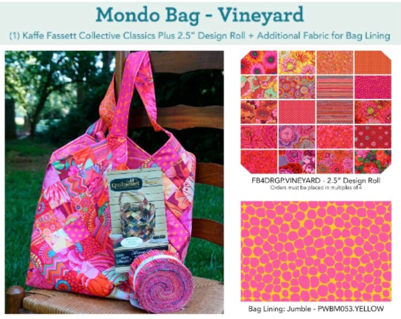 Mondo Bag Kit Featuring Kaffe Fassett Collective Fabrics From Free ...