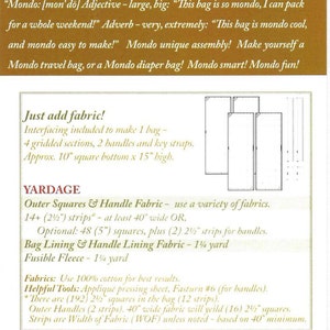 Mondo Bag Pattern Fun Pack by Quiltsmart QS10037 | Etsy