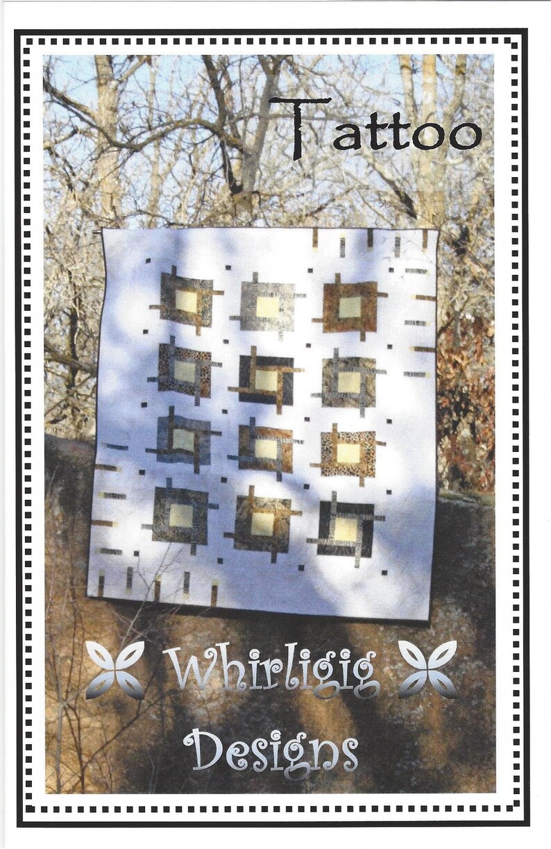 Tattoo Quilt Pattern by Whirligig Designs WD-TAT shipping | Etsy