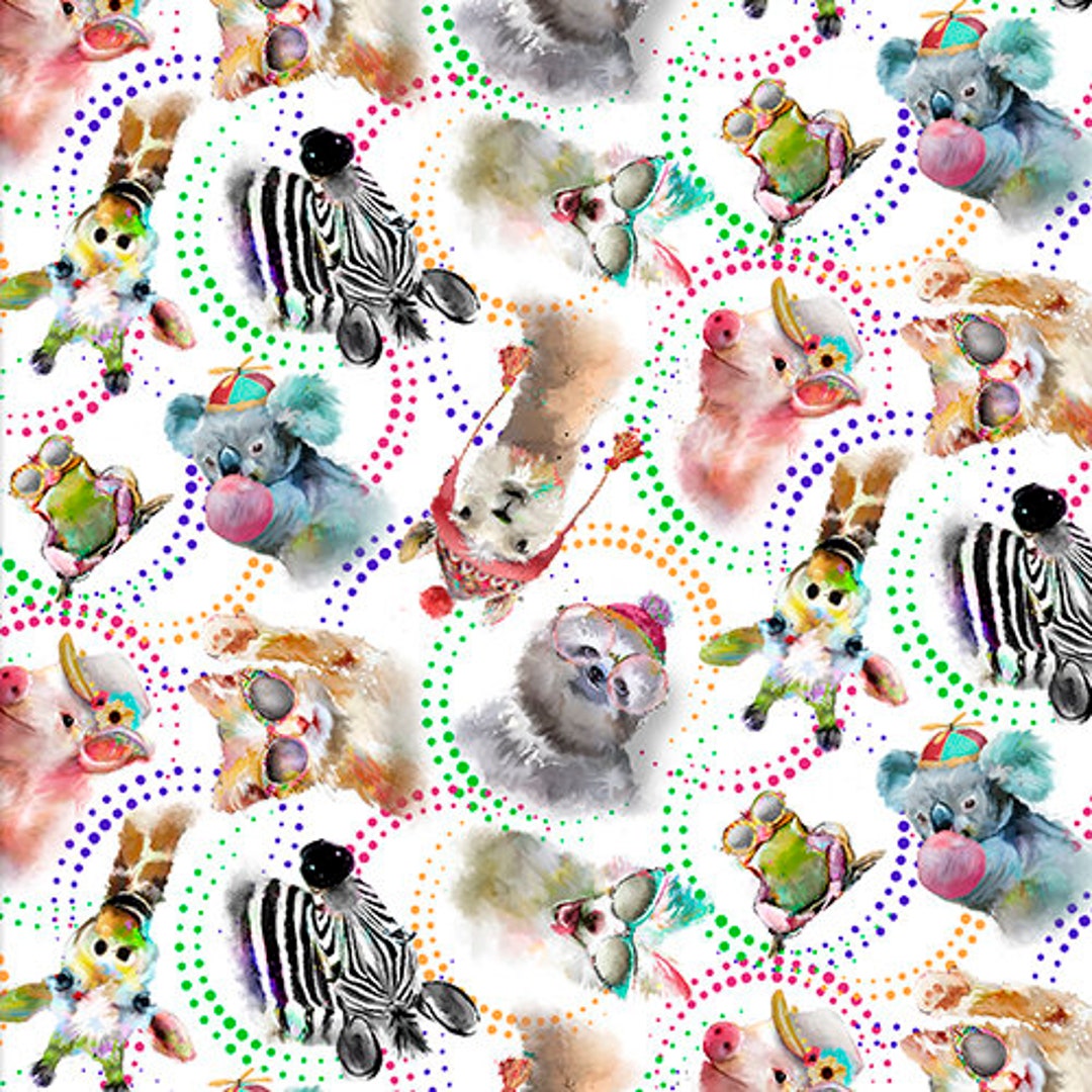 Road Trippin' Tossed Animals End of Bolt 1.11 Yards (40 Inches) 20888 ...