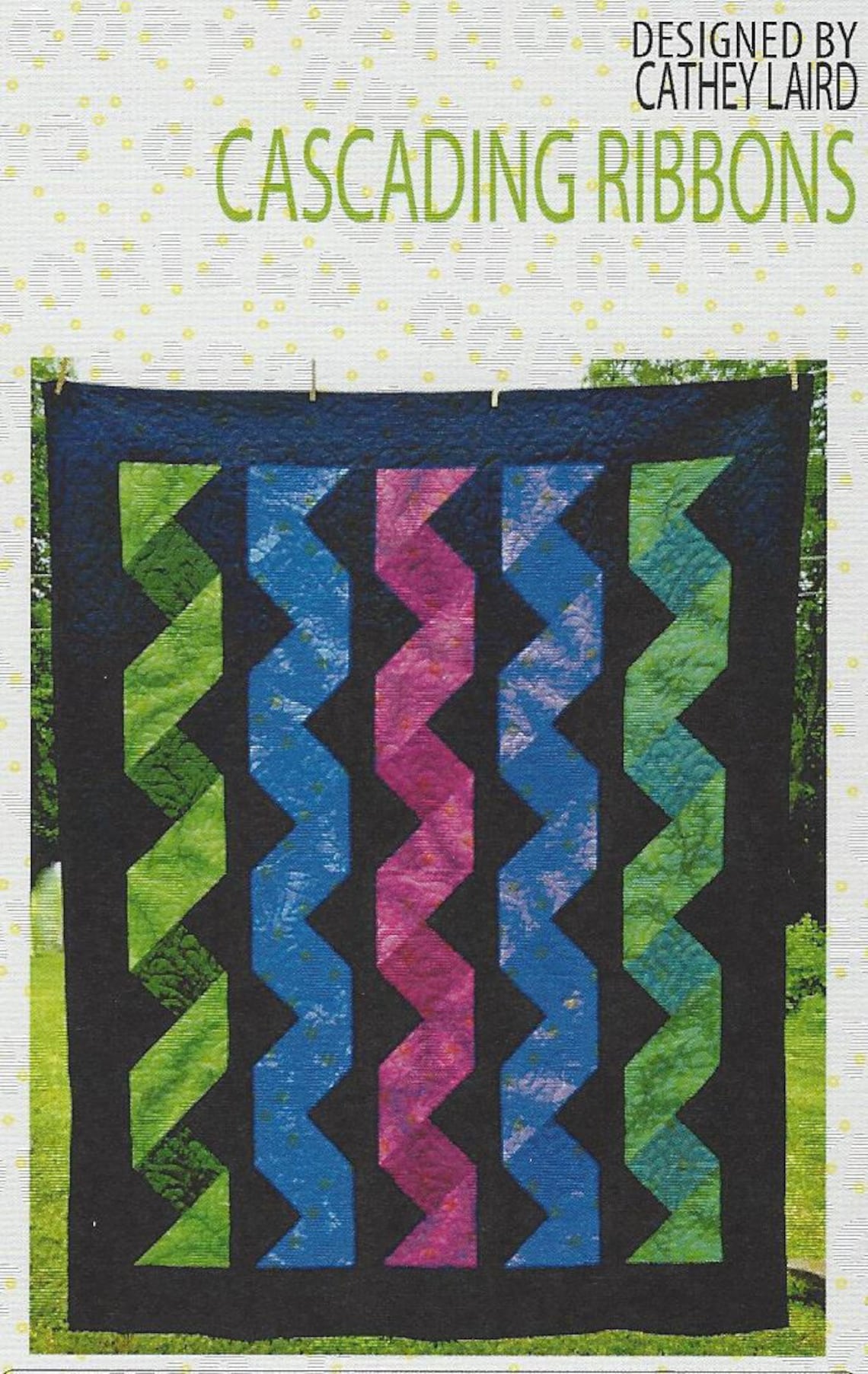 Cascading Ribbons Quilt Pattern by Cut Loose Press domestic - Etsy